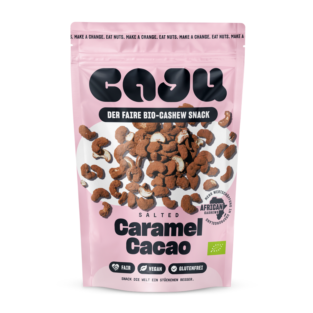 caju Caramel Cacao – caju | der faire Cashew Snack
